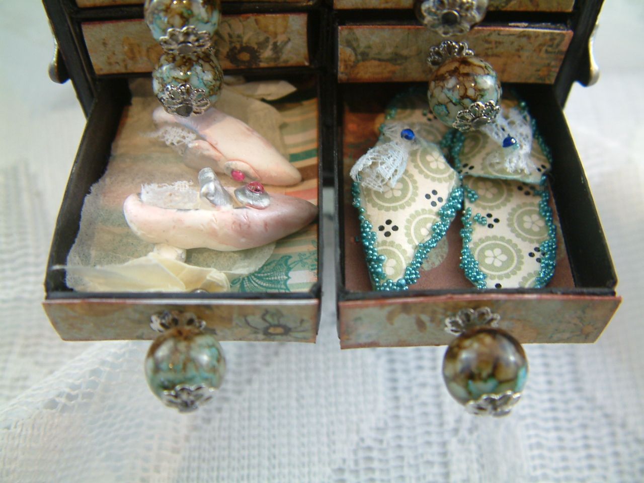 Artfully Musing: French Themed Matchbox Chest by Dawn Shotton